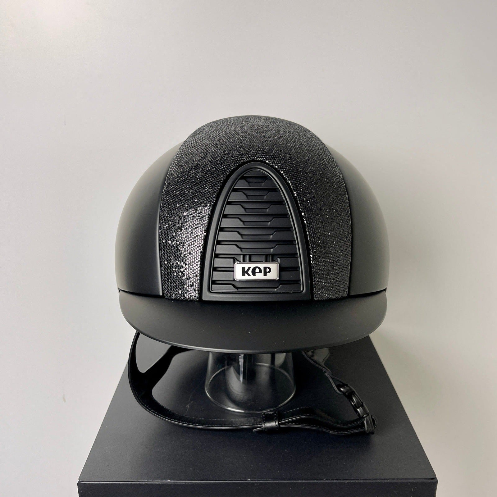 Kep Italia Reithelm Cromo 2.0 Textile Glitter Schwarz